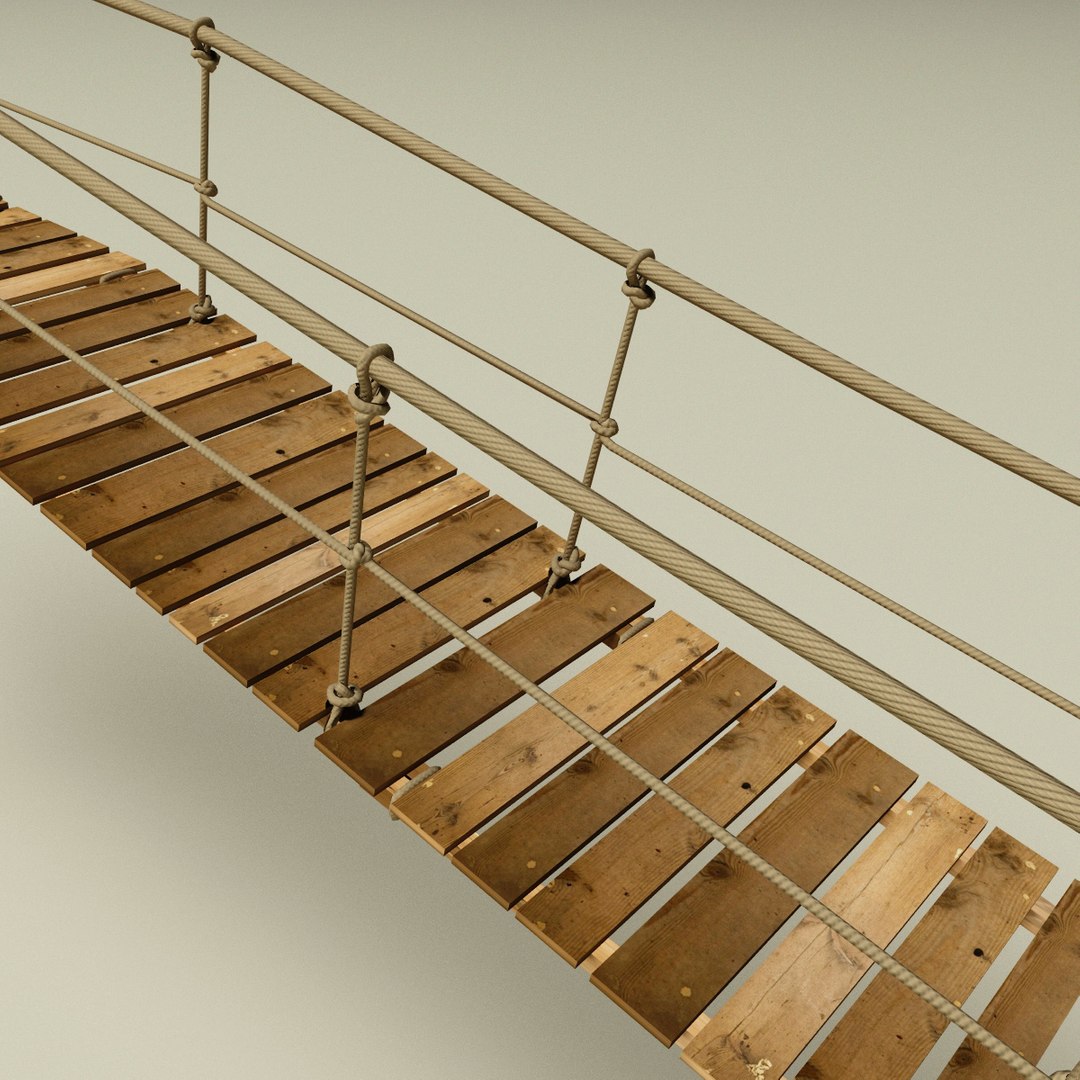 Hanging Bridge 3d Model