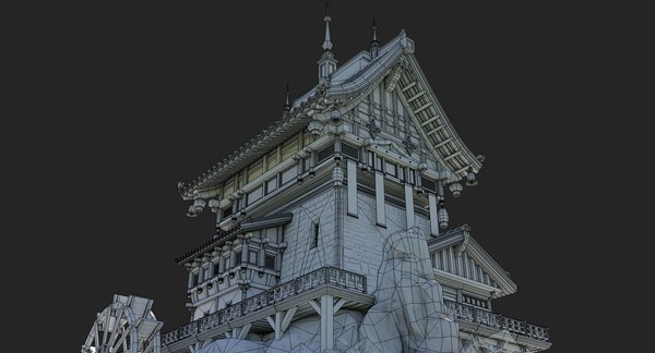 Chinese house 3D model - TurboSquid 1356580
