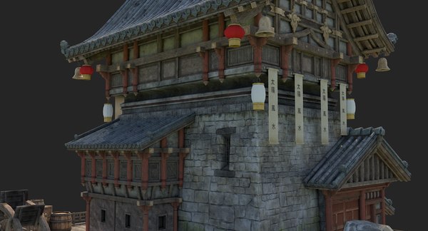 Chinese house 3D model - TurboSquid 1356580
