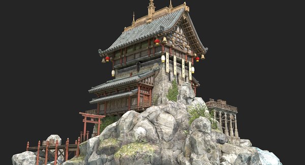 Chinese house 3D model - TurboSquid 1356580