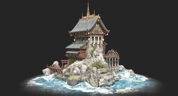 Chinese house 3D model - TurboSquid 1356580
