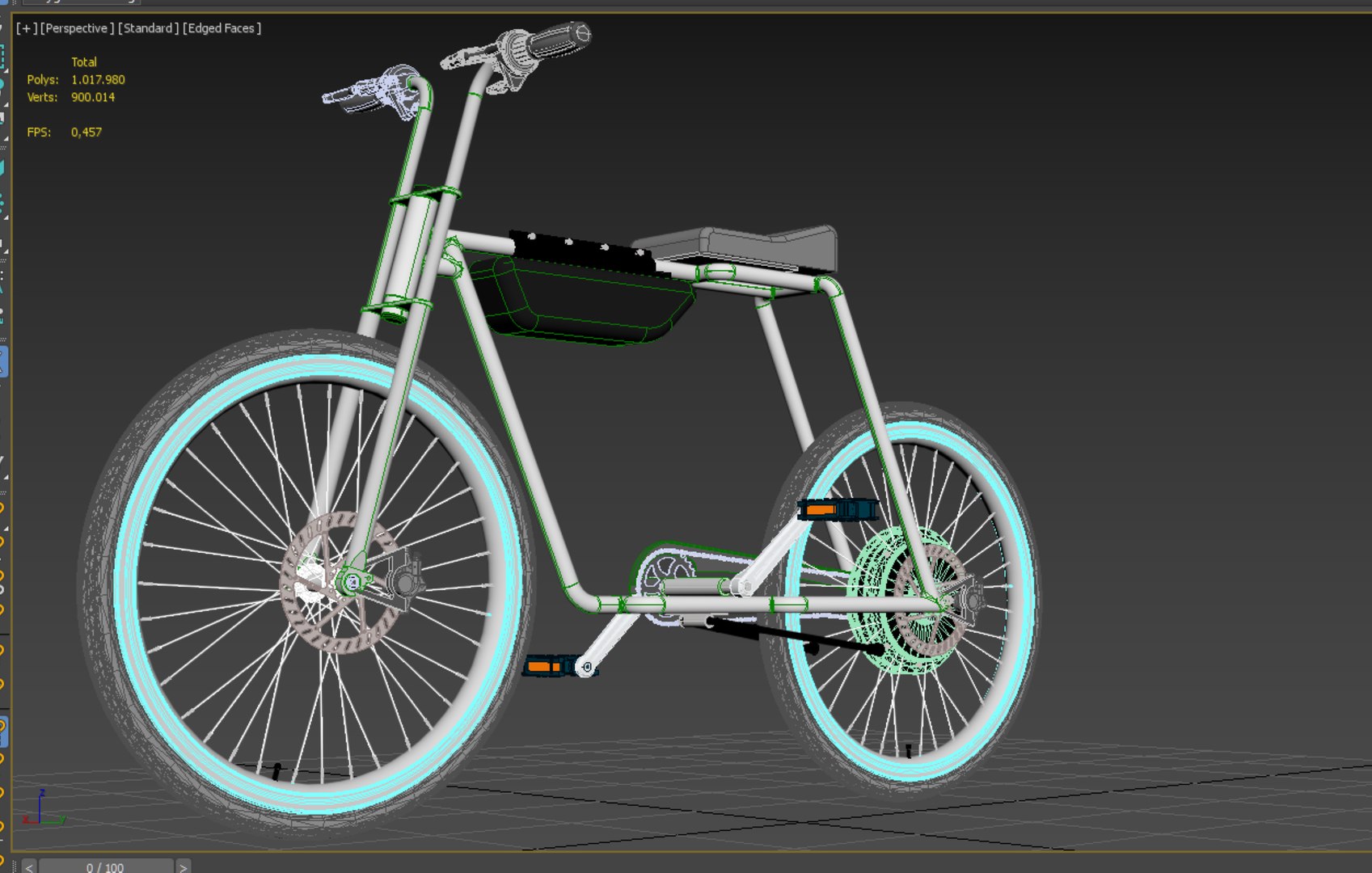 3D COOL ECOBIKE EBIKE ELECTRIC BICYCLE UNIQUE EV - TurboSquid 2301781