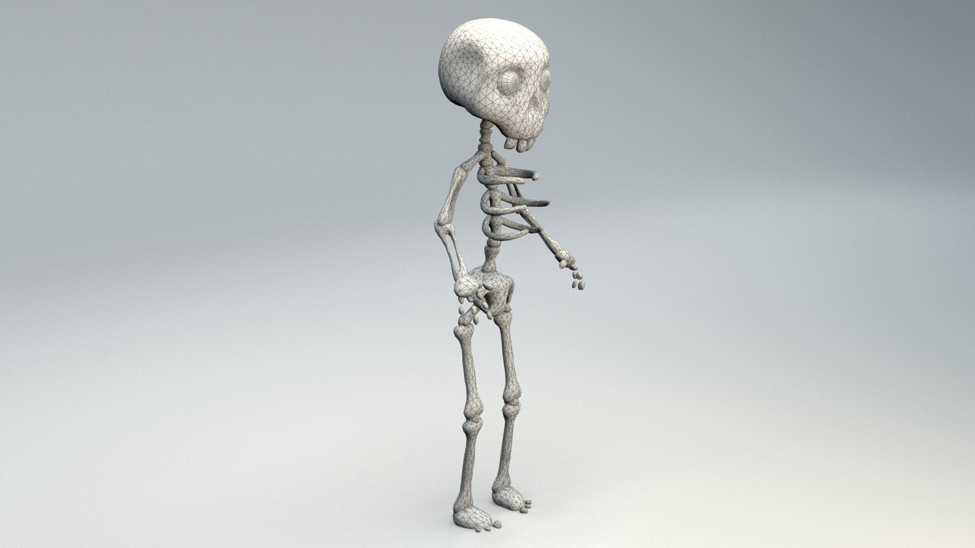 Cartoon Skeleton 3D Model - TurboSquid 2356431