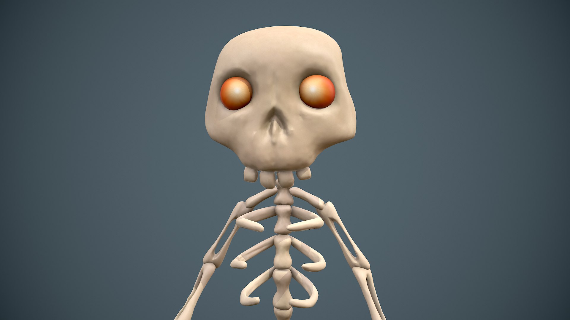 Cartoon Skeleton 3D Model - TurboSquid 2356431