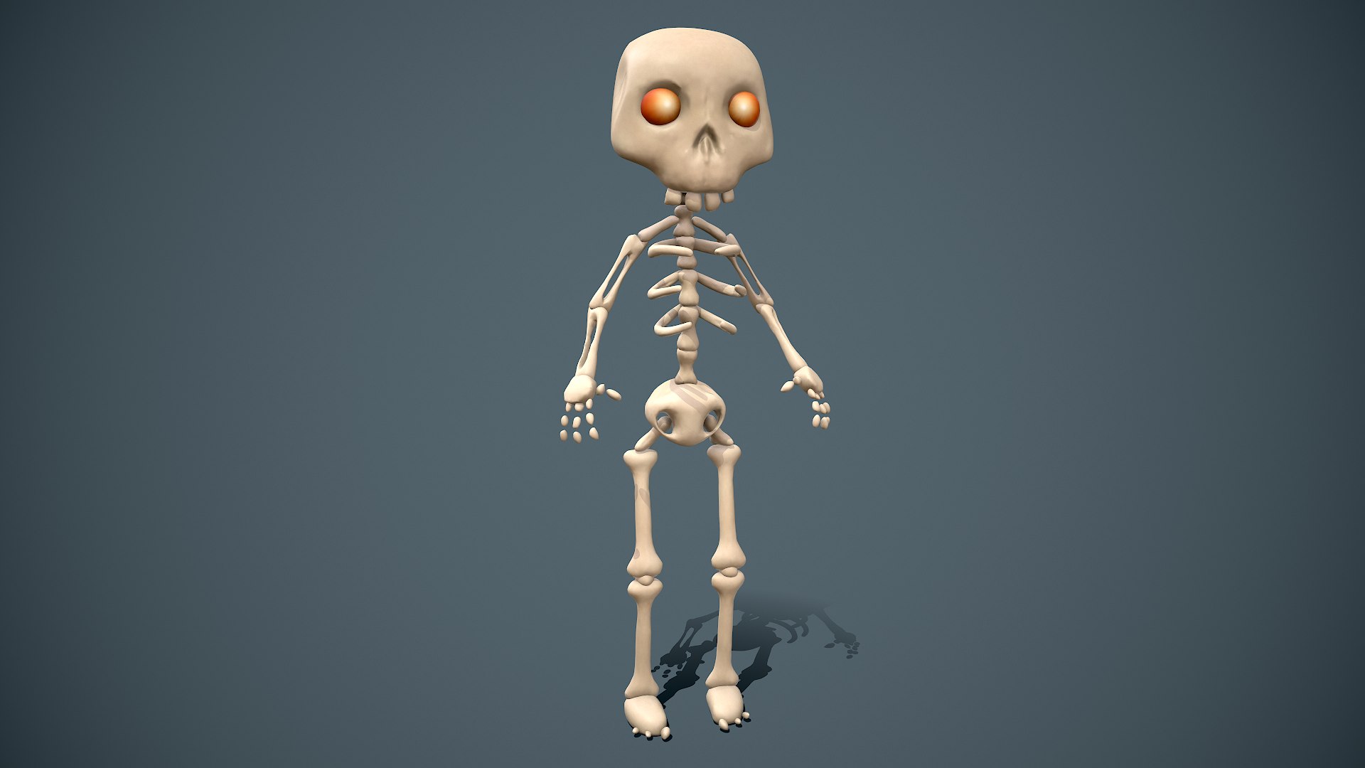 Cartoon Skeleton 3D Model - TurboSquid 2356431