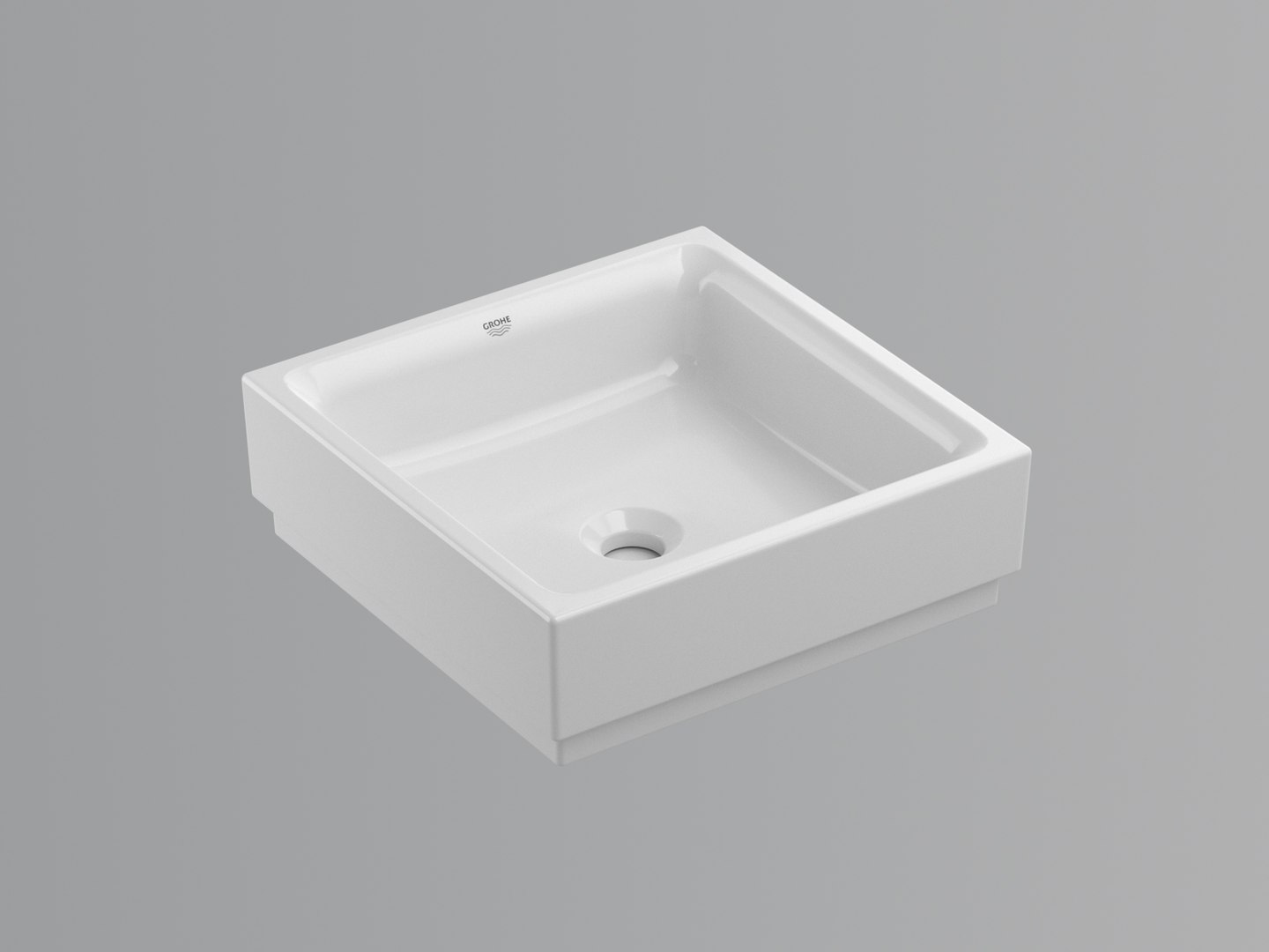 3D Cube Countertop Vessel 40 Model - TurboSquid 1389498