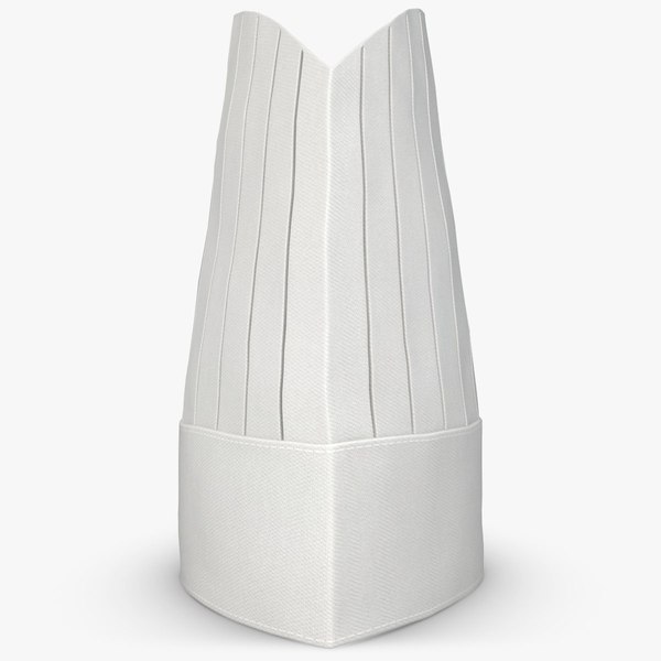 3d model of realistic chef hat 03