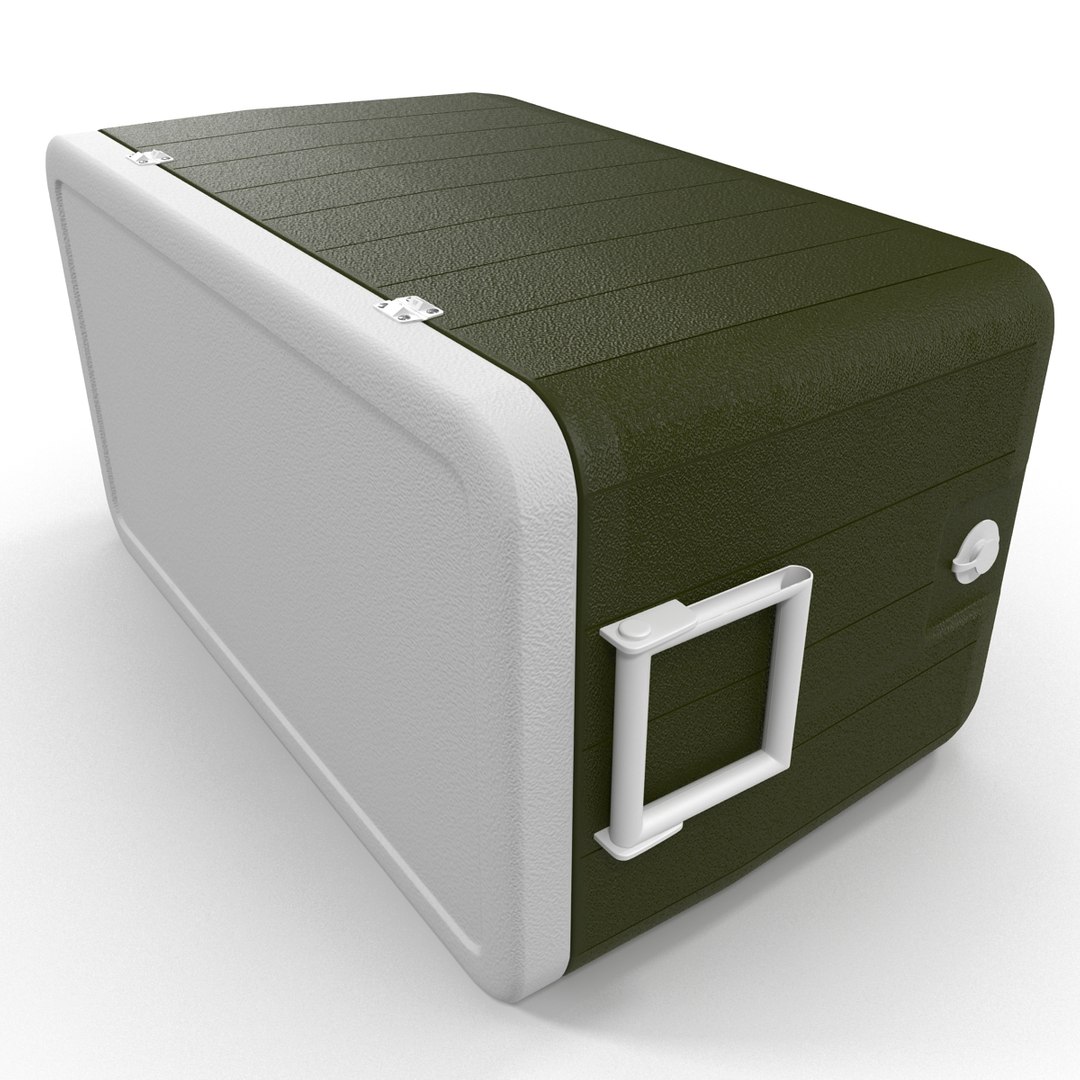 Max Ice Chest Green Modeled