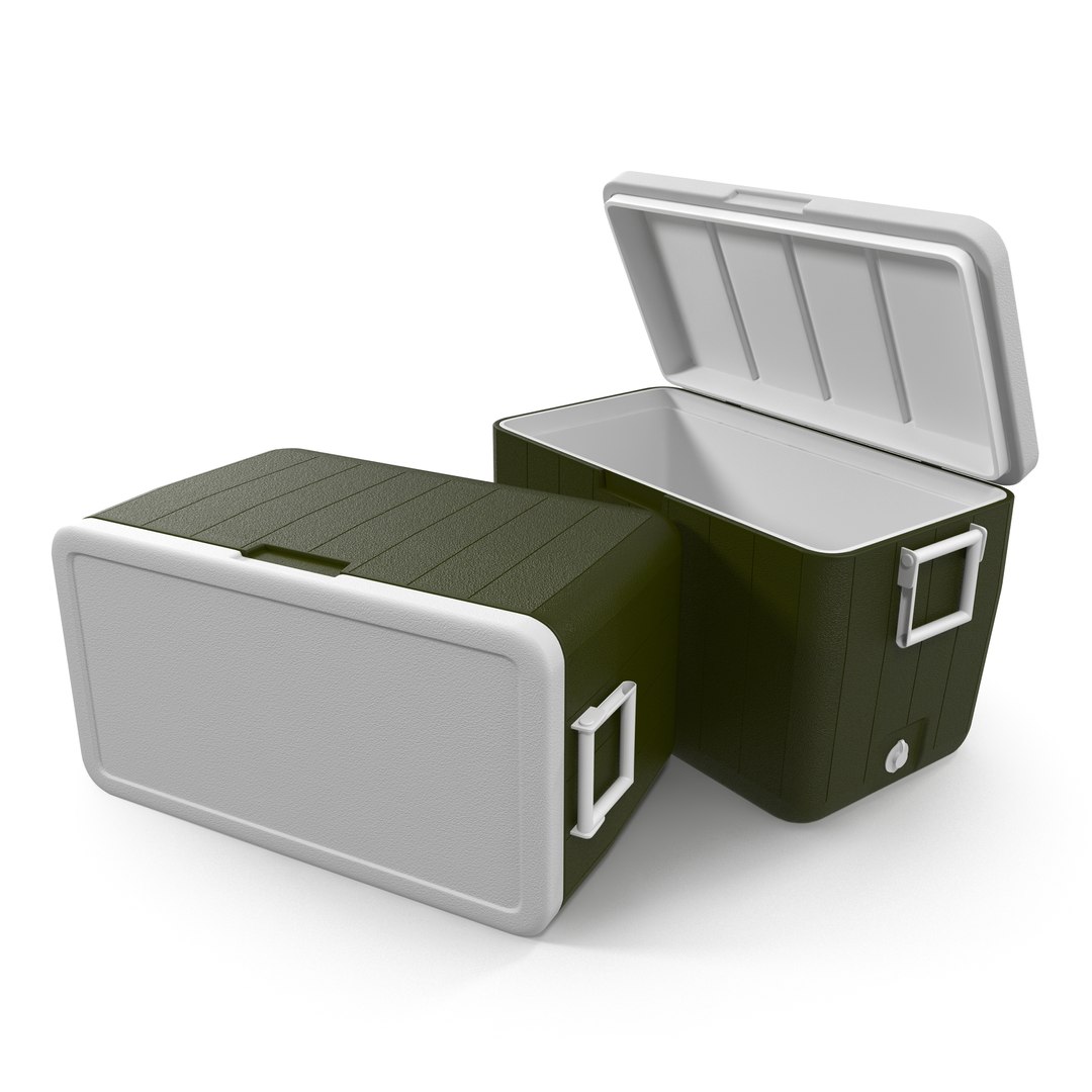 Max Ice Chest Green Modeled