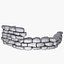 obj modular stone wall