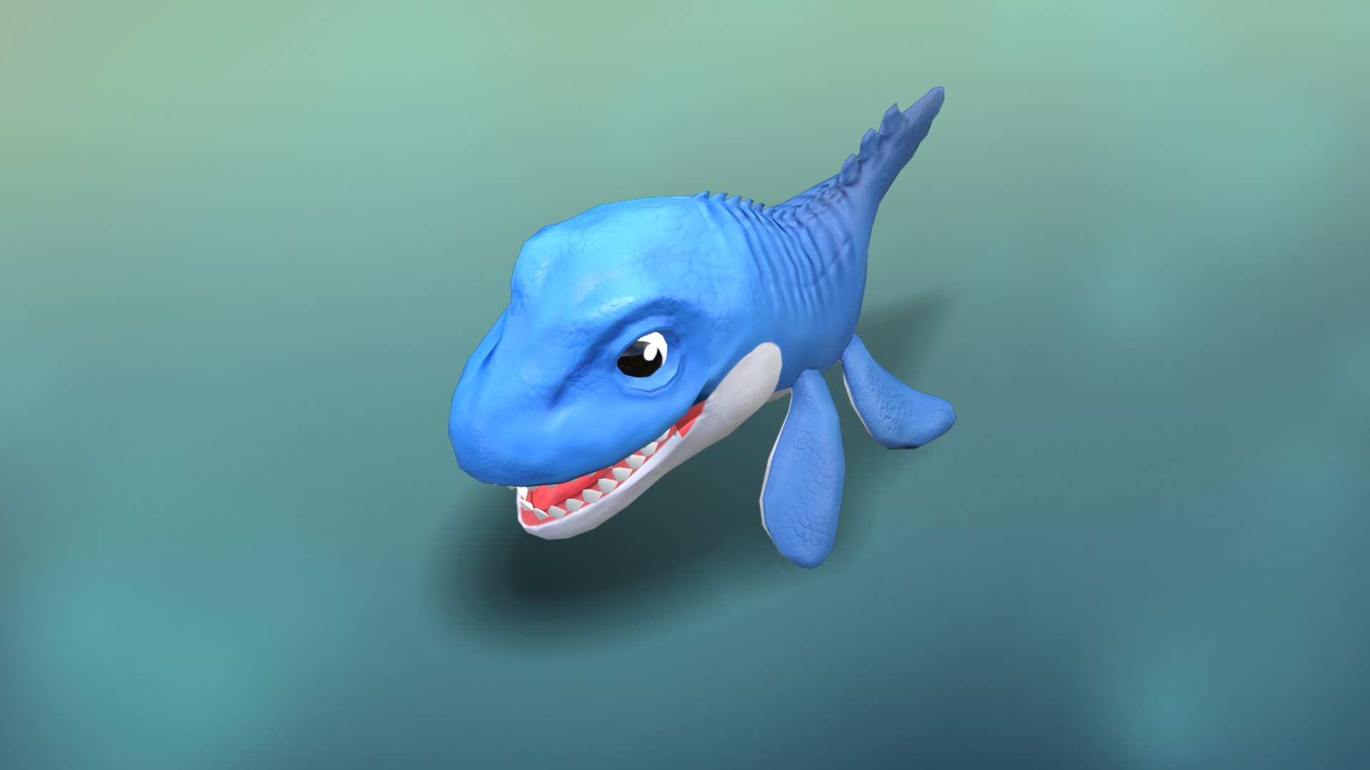 3D Mosasaurus Baby - Dinosaur Character Model - TurboSquid 2195132