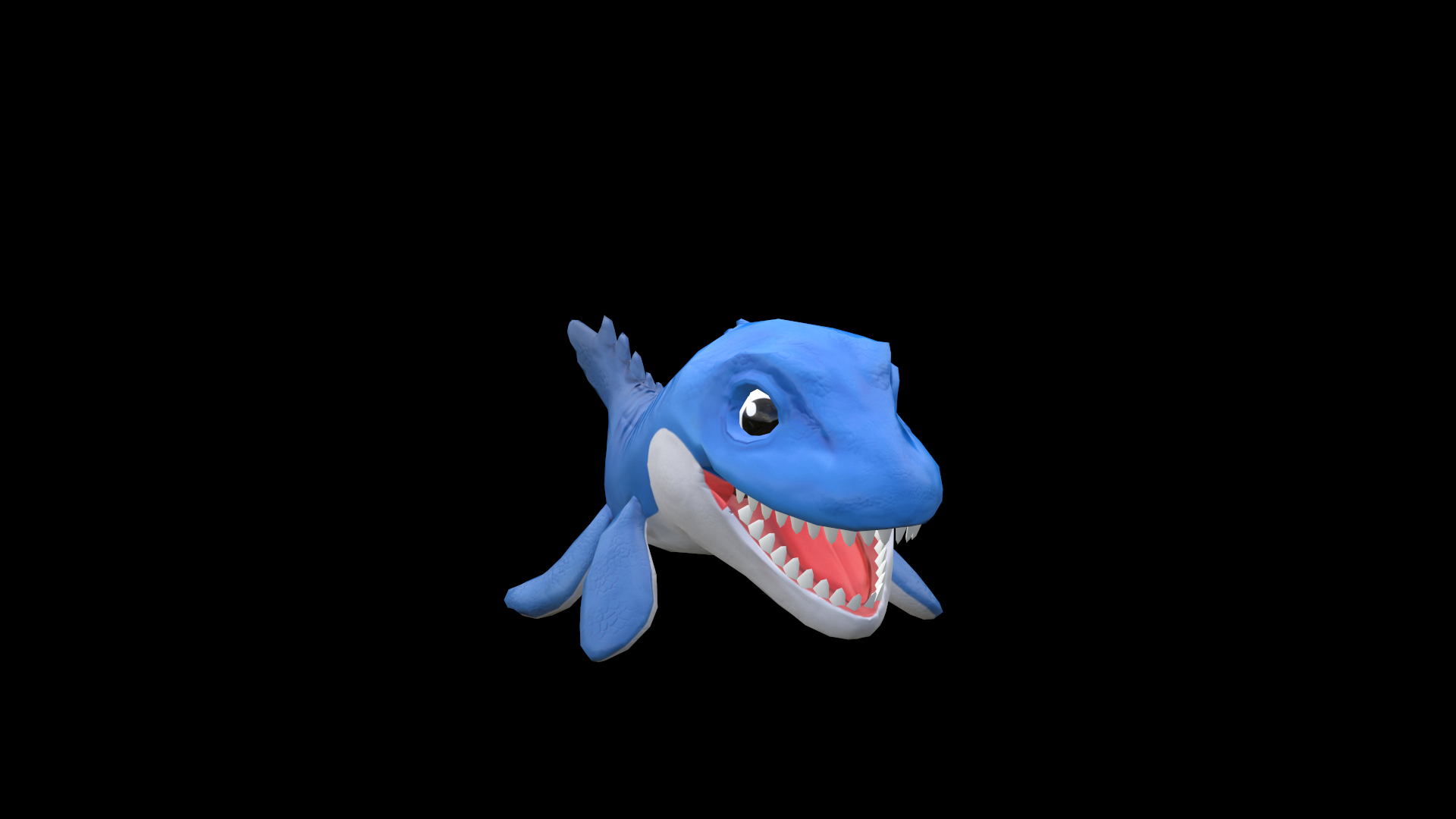 3D Mosasaurus Baby - Dinosaur Character Model - TurboSquid 2195132