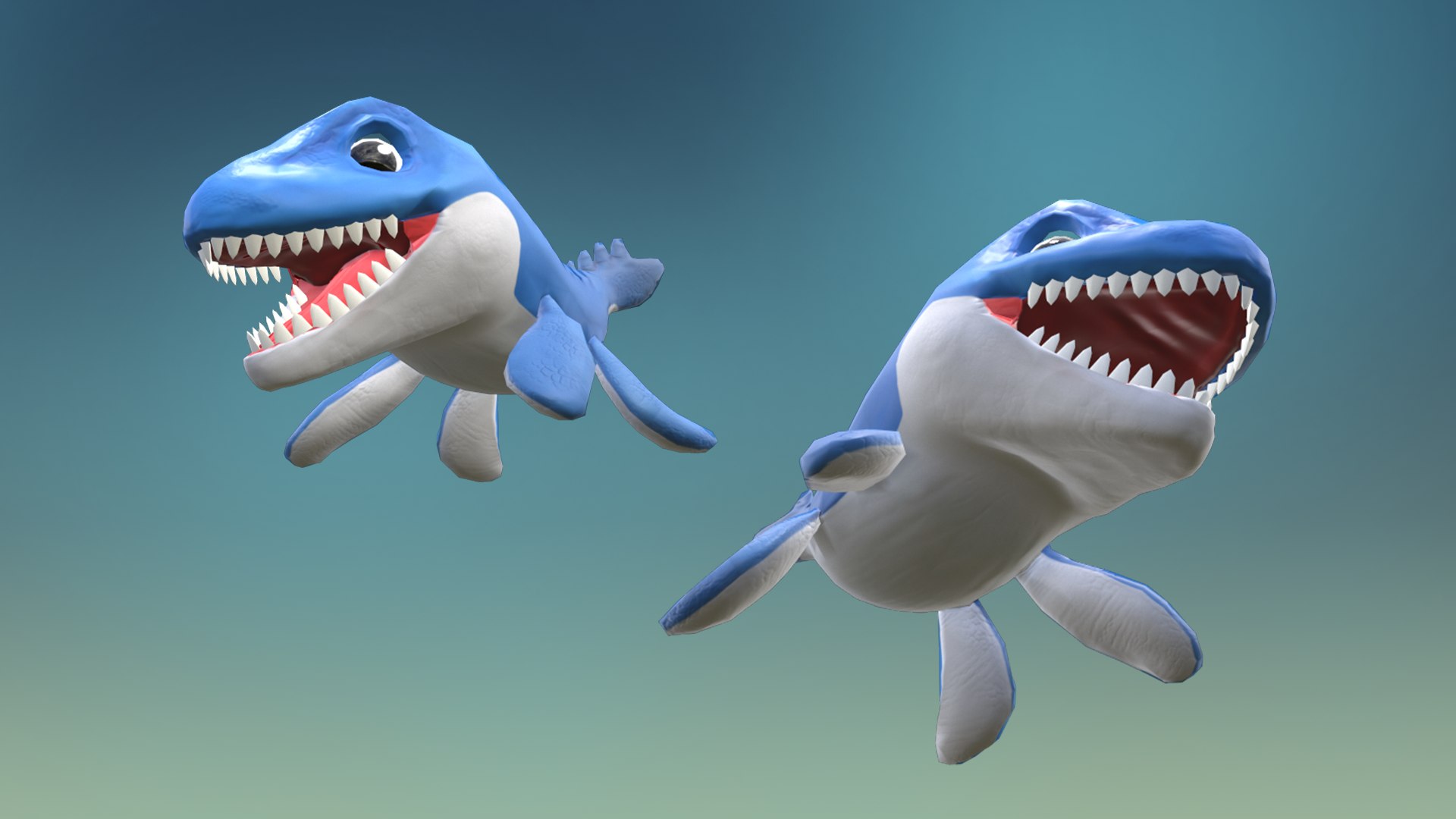 3D Mosasaurus Baby - Dinosaur Character Model - TurboSquid 2195132