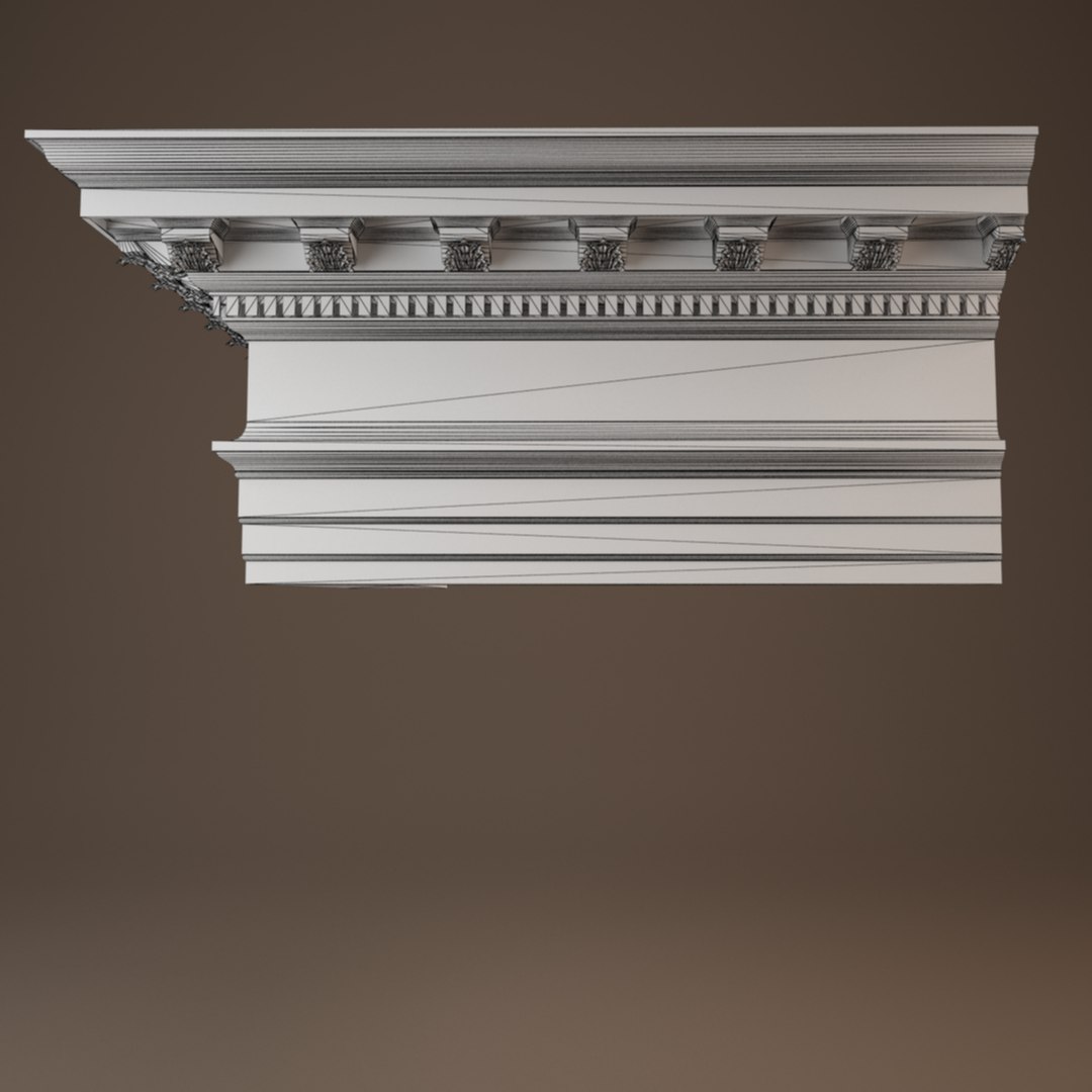 Realistic Cornice 3D - TurboSquid 1542459