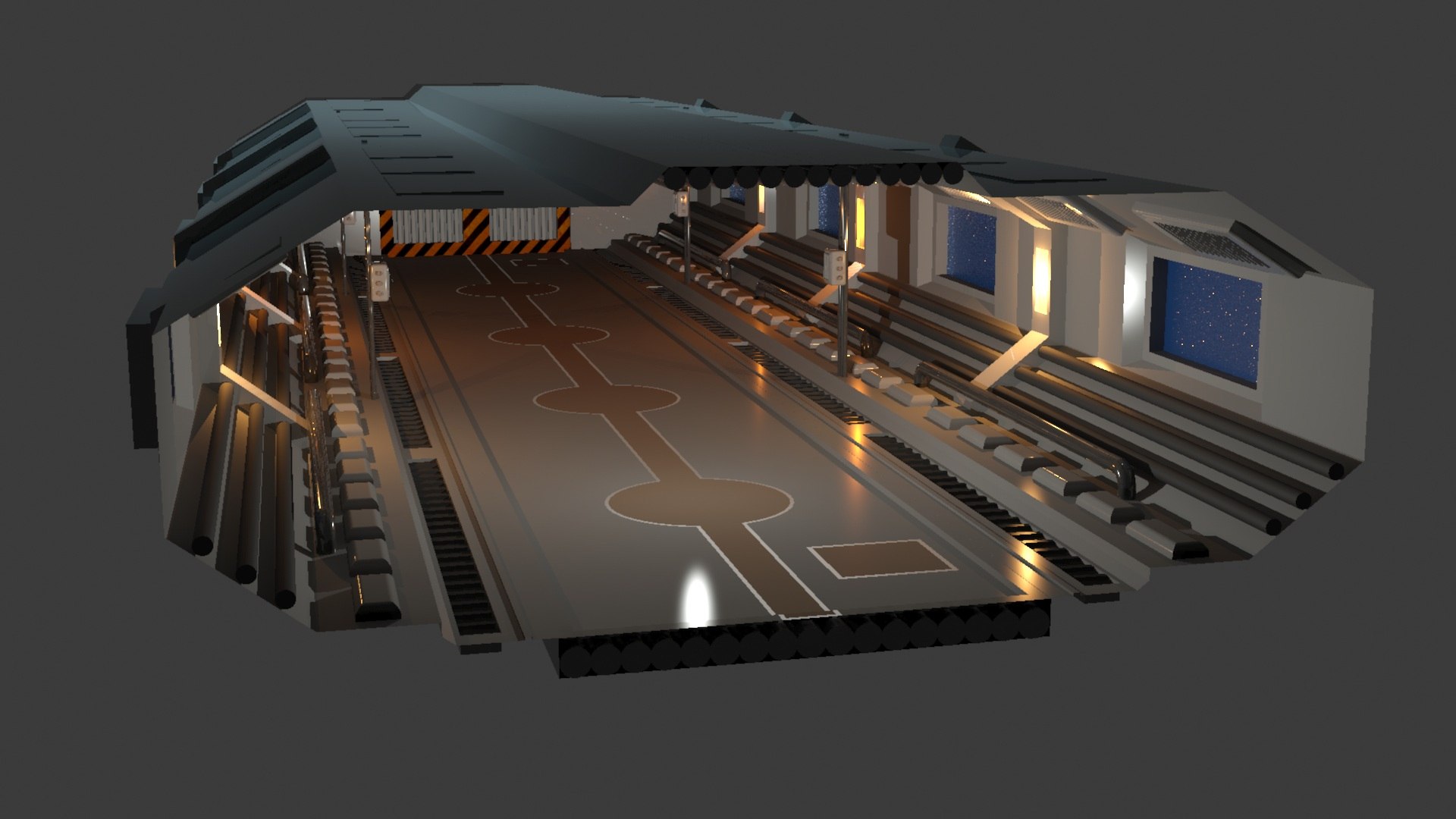 Sc-fi corridor 3D model - TurboSquid 1228169