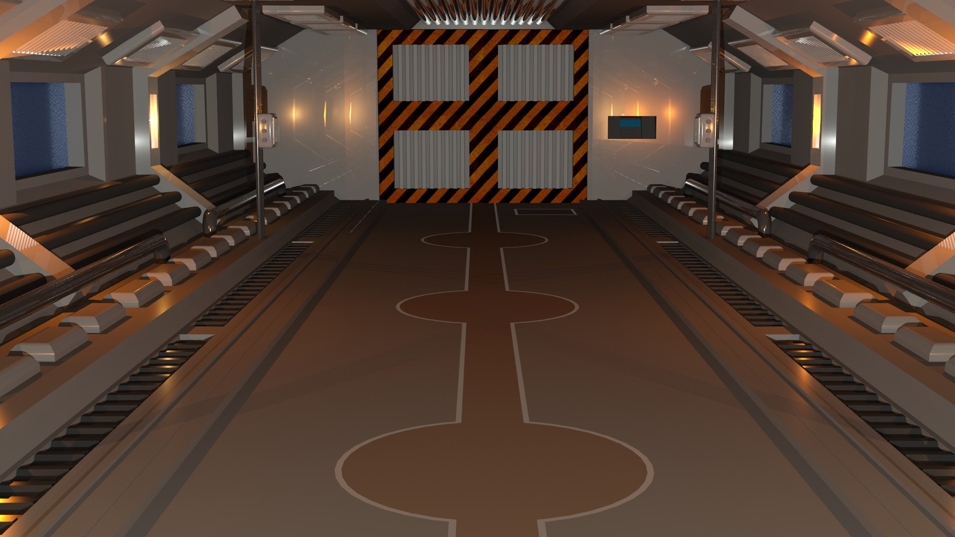 Sc-fi Corridor 3D Model - TurboSquid 1228169