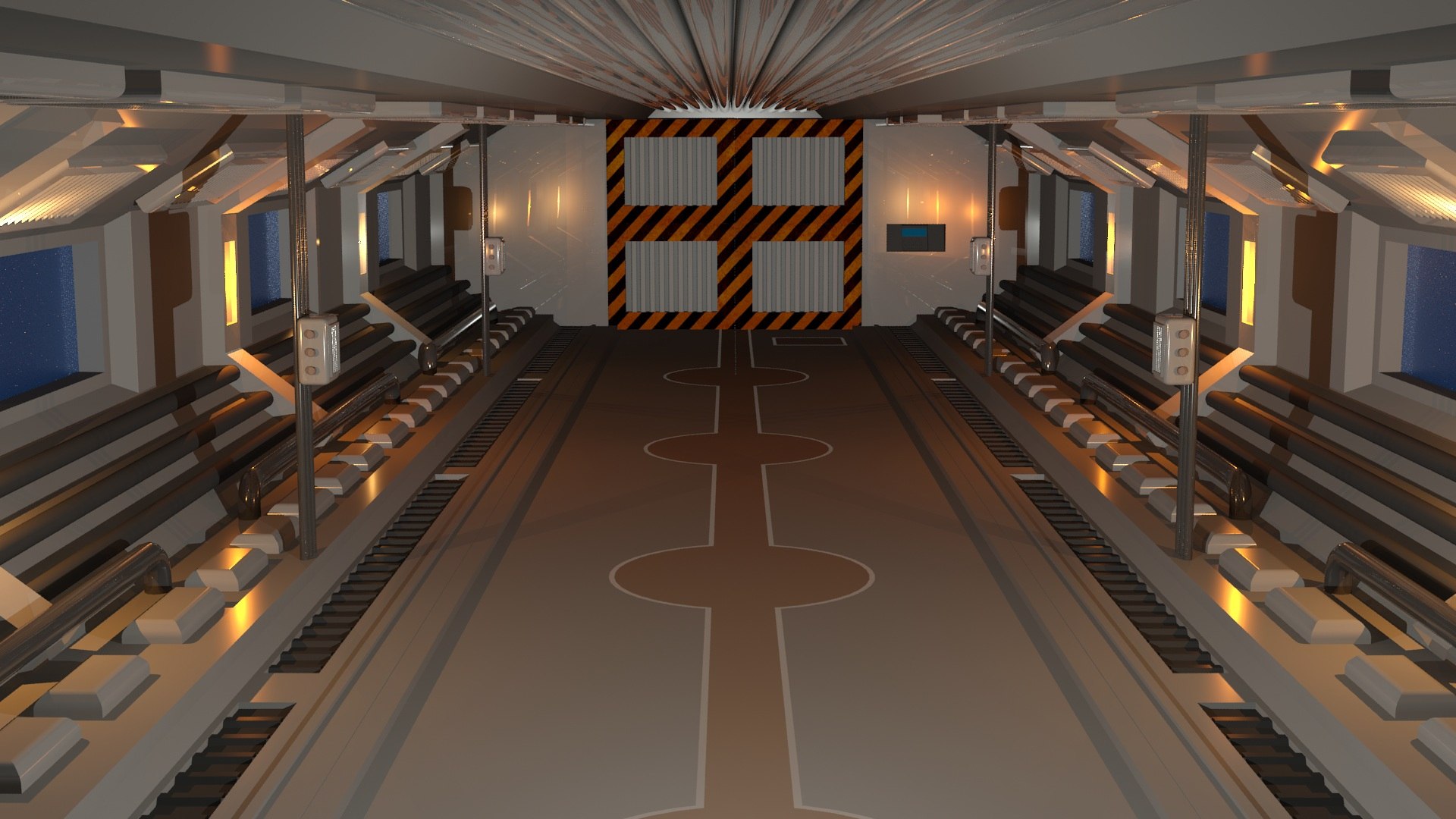 Sc-fi corridor 3D model - TurboSquid 1228169