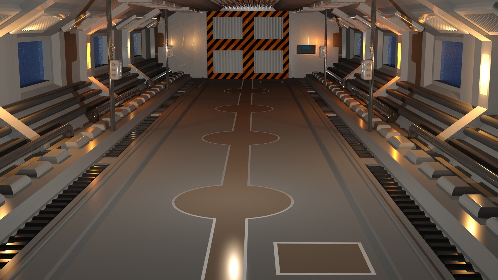 Sc-fi corridor 3D model - TurboSquid 1228169
