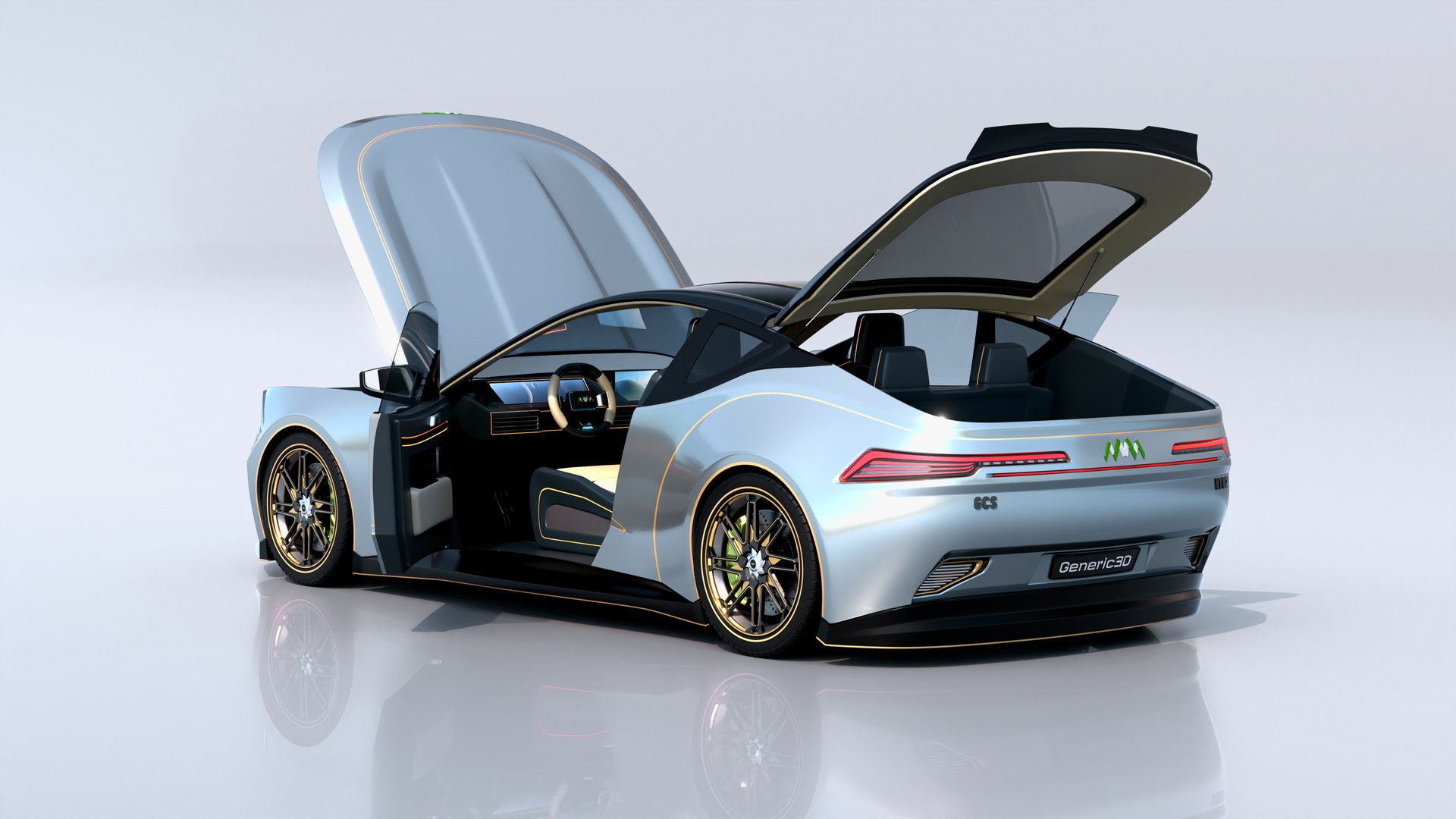 Generic Car Series - V1U2-G3D Model - TurboSquid 2186134