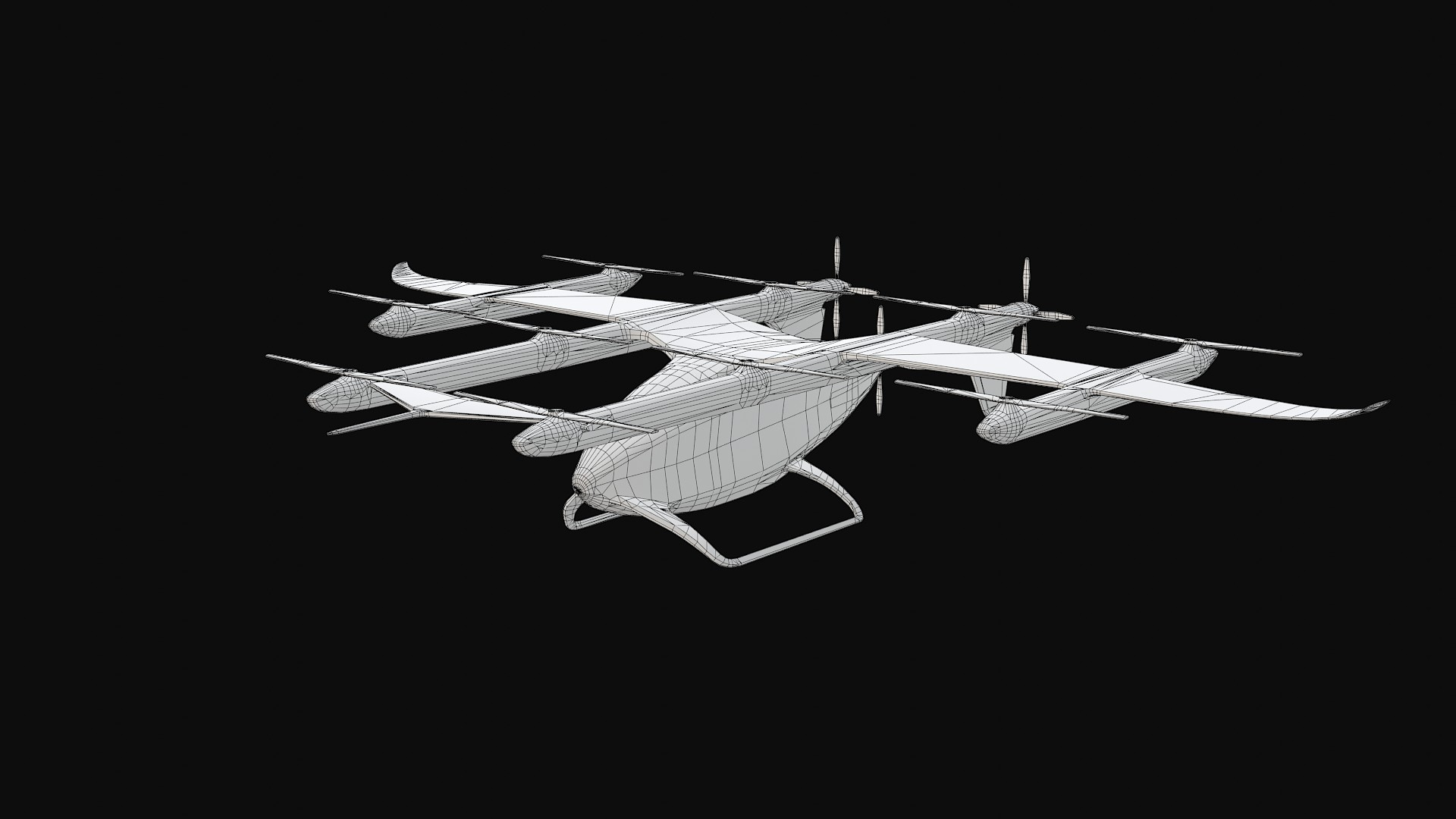 3D Flying Taxi AutoFlight - Gray Model - TurboSquid 2208036