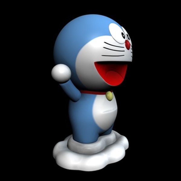 cat doraemon 3d model