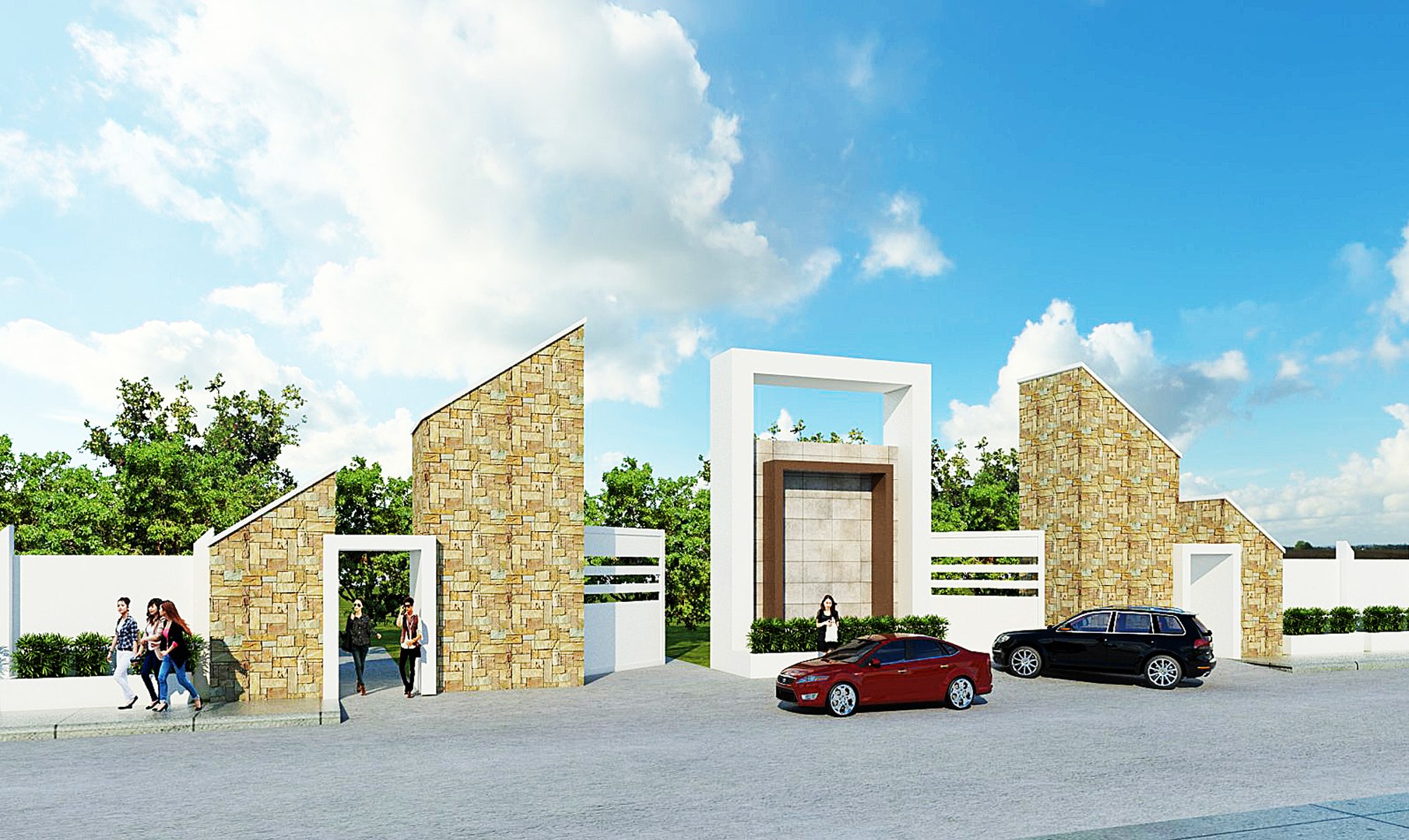 3D Gate Entrance Design - TurboSquid 2147920