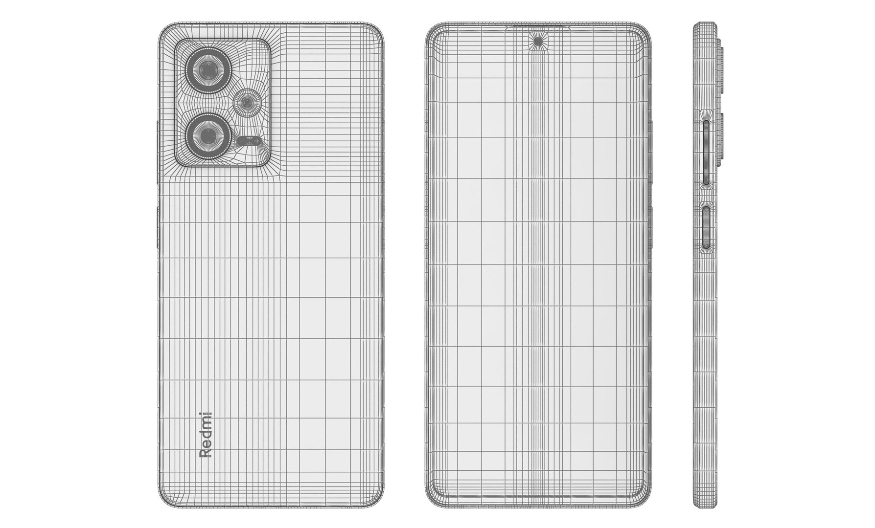 3D Xiaomi Redmi Note 12 Pro 5G Black Model - TurboSquid 2055066
