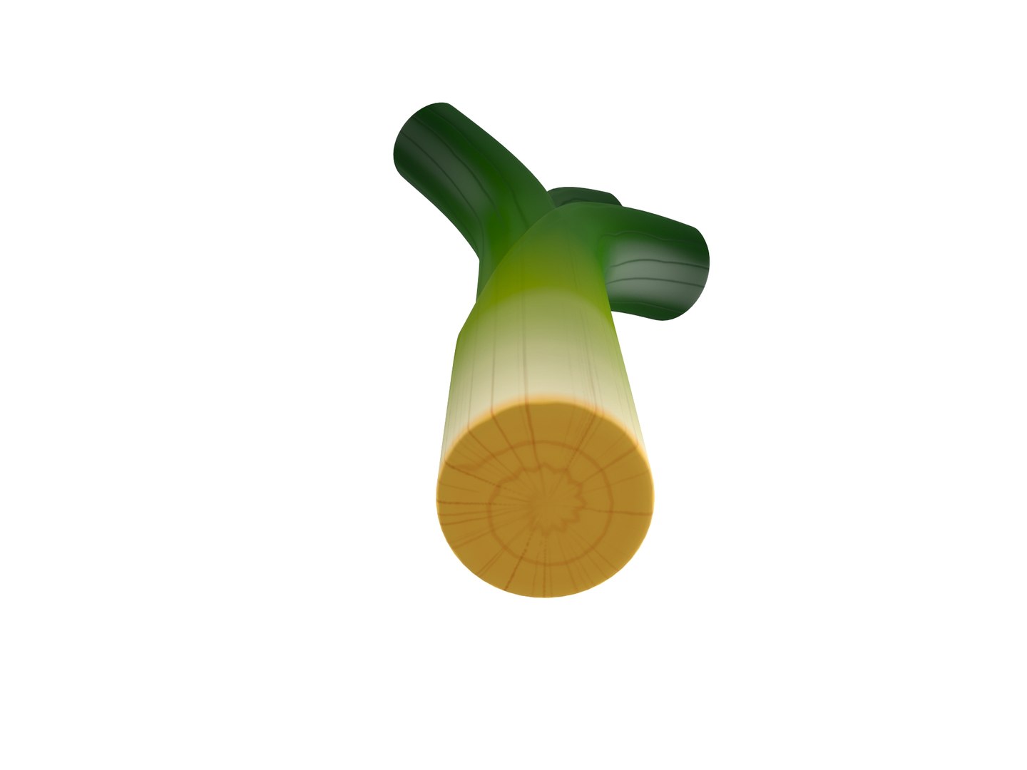 Leek Cartoon Model - TurboSquid 1494512