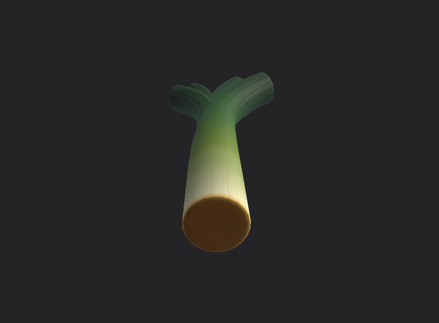 Leek Cartoon Model - TurboSquid 1494512