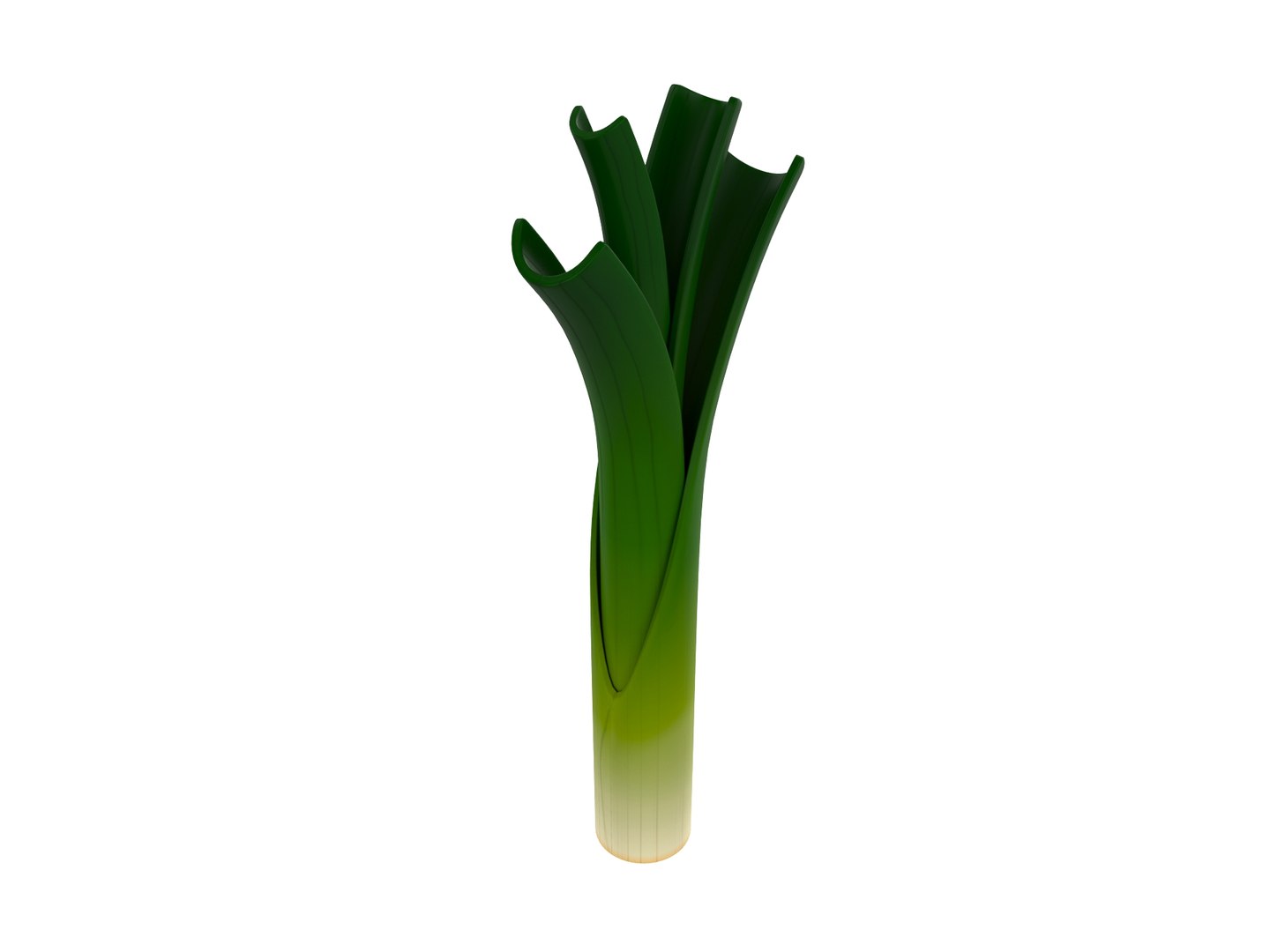 Leek Cartoon Model - TurboSquid 1494512