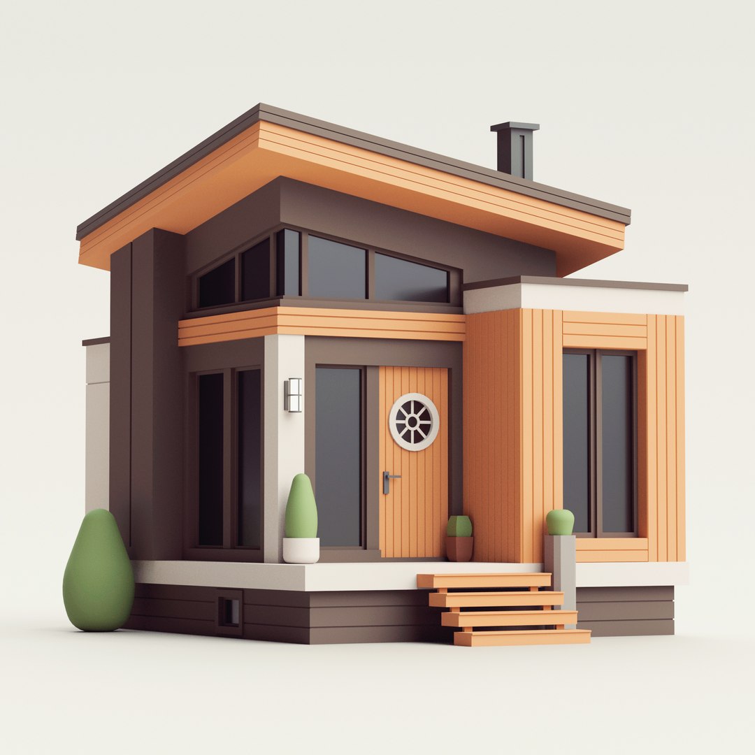 3D Minimal House 02 Model - TurboSquid 2254717