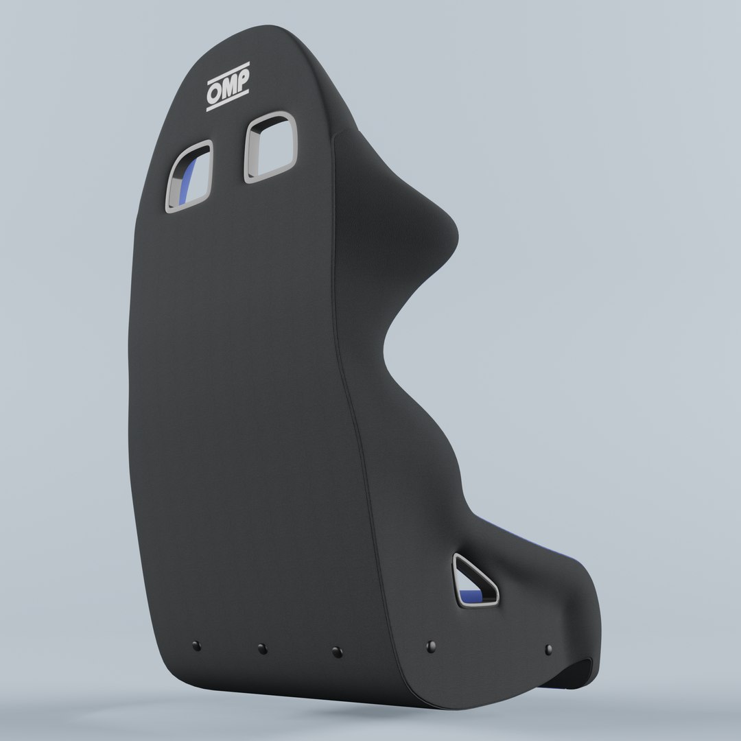 OMP TRS-E Racing Blue Seat 3D - TurboSquid 1794514
