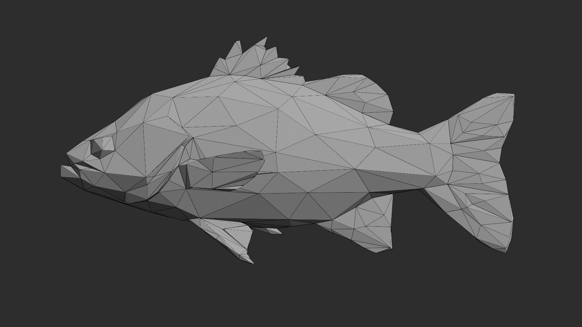 3D LowPoly Australian Bass Rigged Animated - TurboSquid 2386871