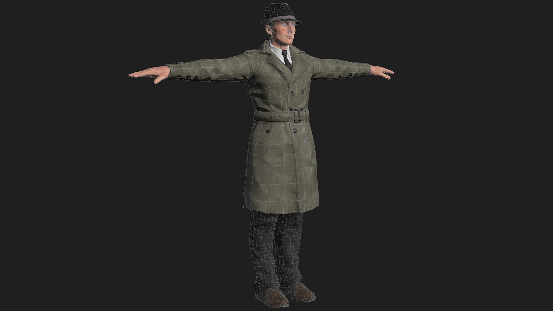 3D Fashion Detective Model - TurboSquid 1663114