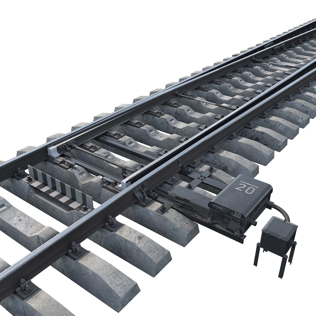RAILROAD TRACK Set N2 3D Model - TurboSquid 2350172