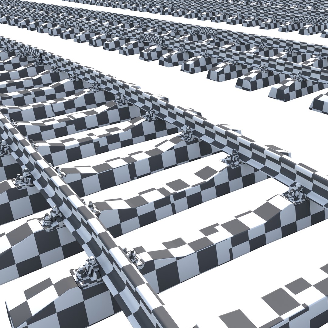 RAILROAD TRACK Set N2 3D Model - TurboSquid 2350172