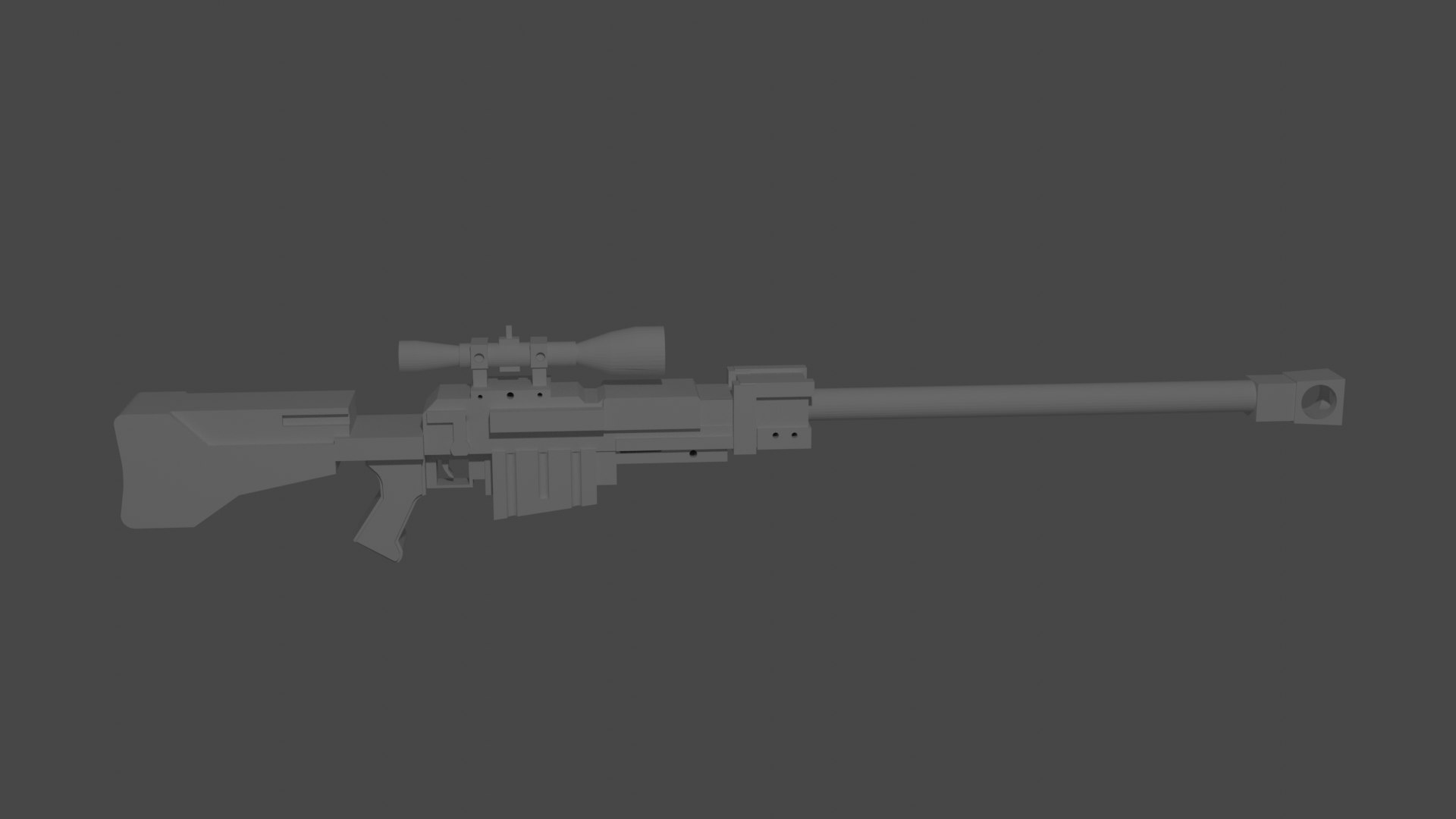 modelo 3d Sniper Low Poly - TurboSquid 1968650