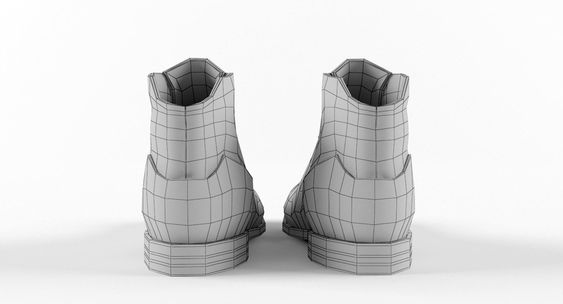 3d Model Work Boot Leather