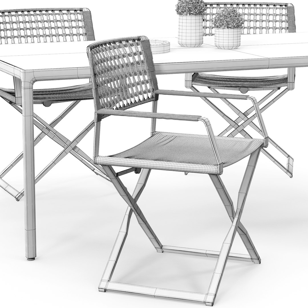 3D regista chair set model - TurboSquid 1253737