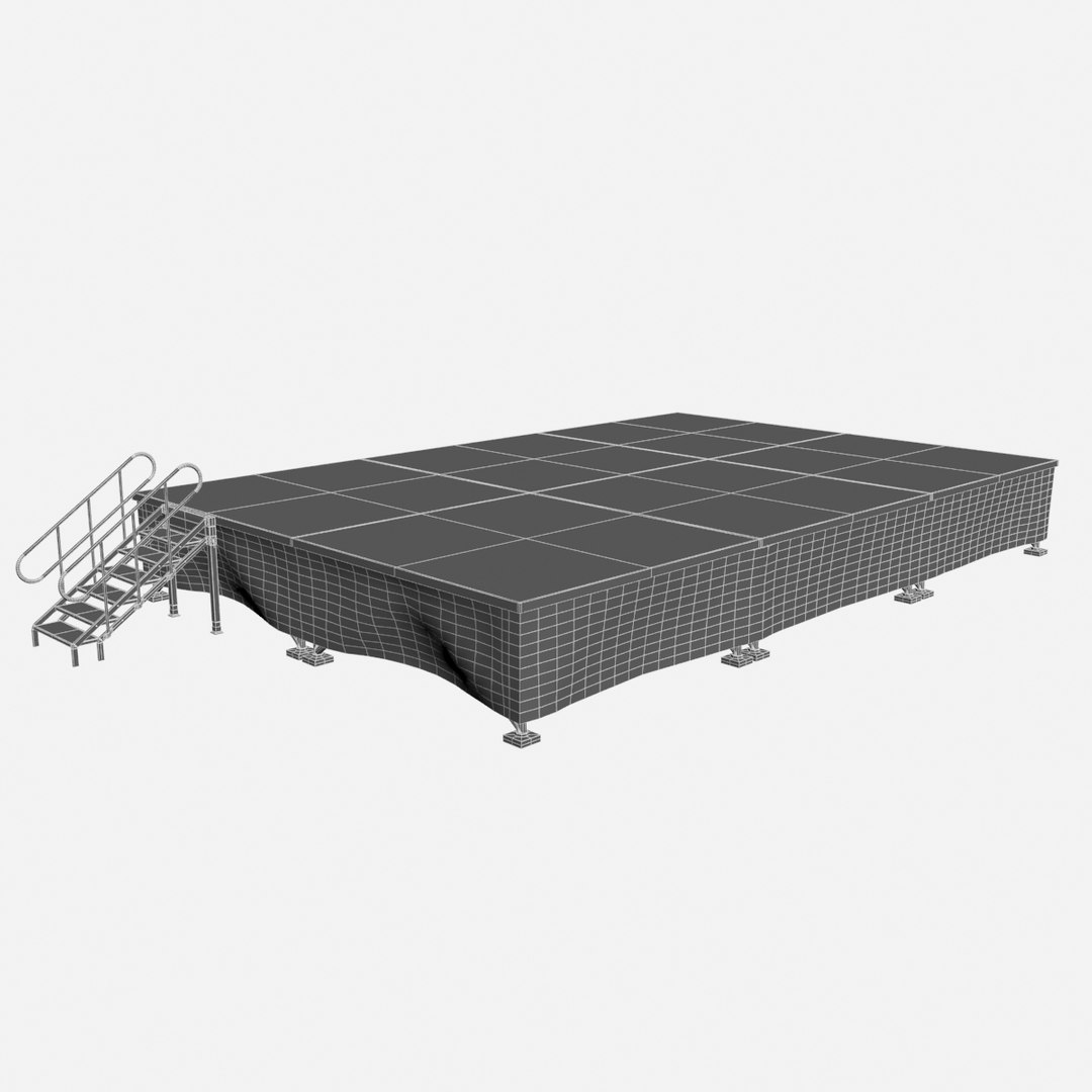 3D Adjustable Stage Structure Scene - TurboSquid 1258295