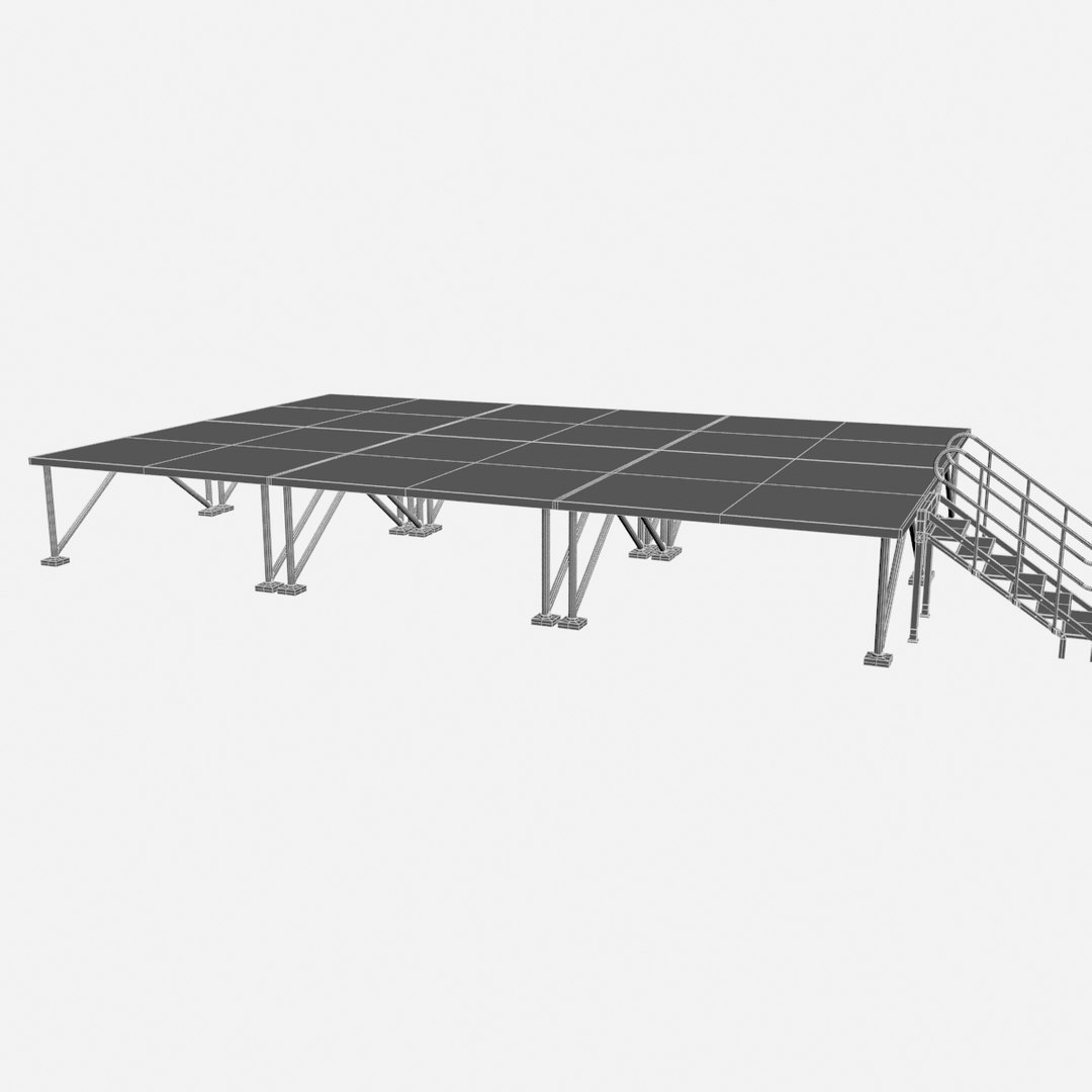 3D Adjustable Stage Structure Scene - TurboSquid 1258295