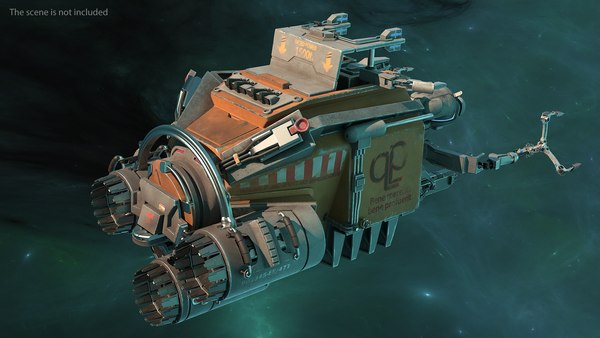 Sci fi space debris 3D model - TurboSquid 1503708