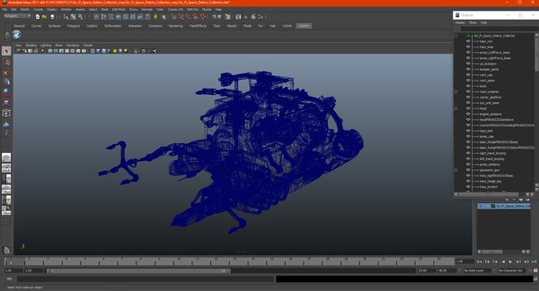 Sci fi space debris 3D model - TurboSquid 1503708