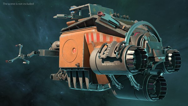 Sci fi space debris 3D model - TurboSquid 1503708