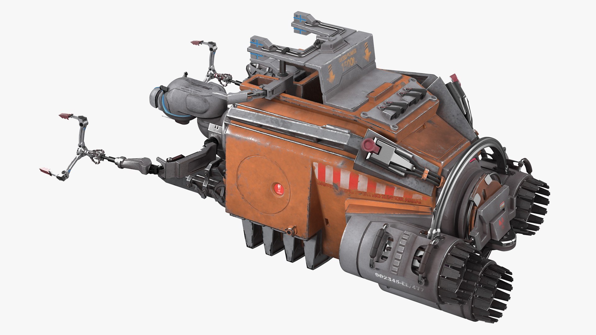 Sci Fi Space Debris 3D Model - TurboSquid 1503708