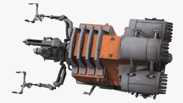 Sci fi space debris 3D model - TurboSquid 1503708