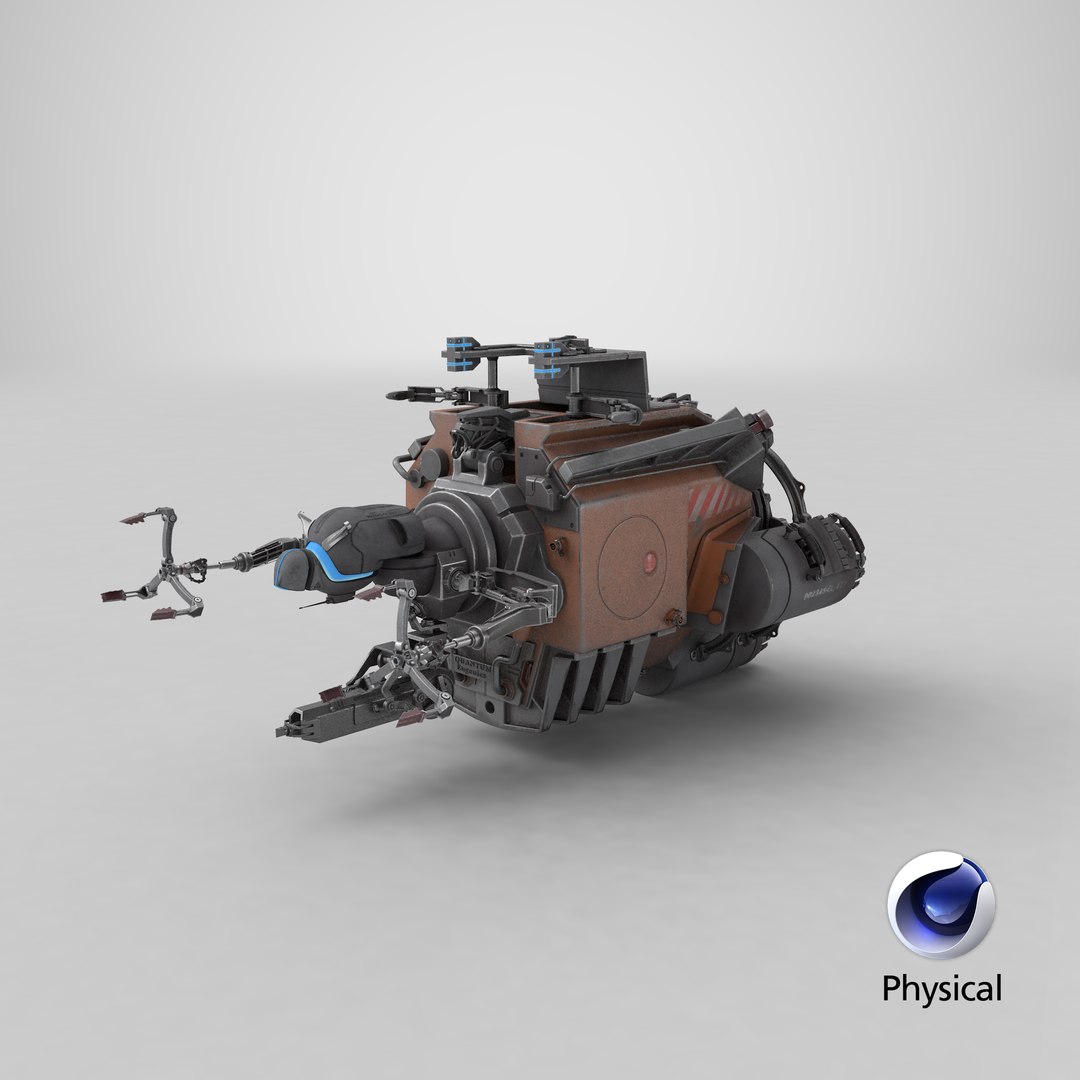 Sci Fi Space Debris 3D Model - TurboSquid 1503708
