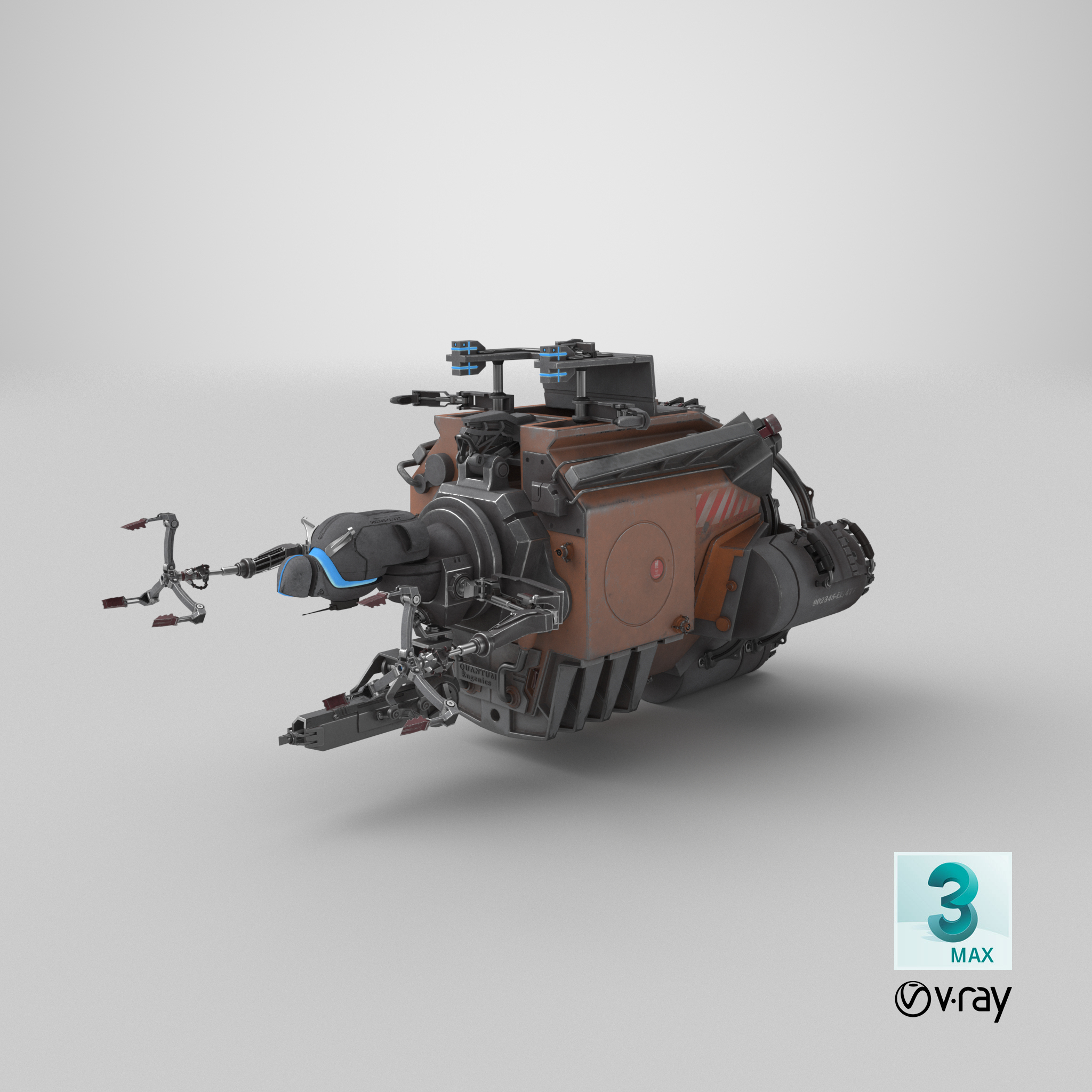 Sci fi space debris 3D model - TurboSquid 1503708