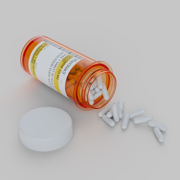 Overturned Pill Bottle 3D model - TurboSquid 2047462