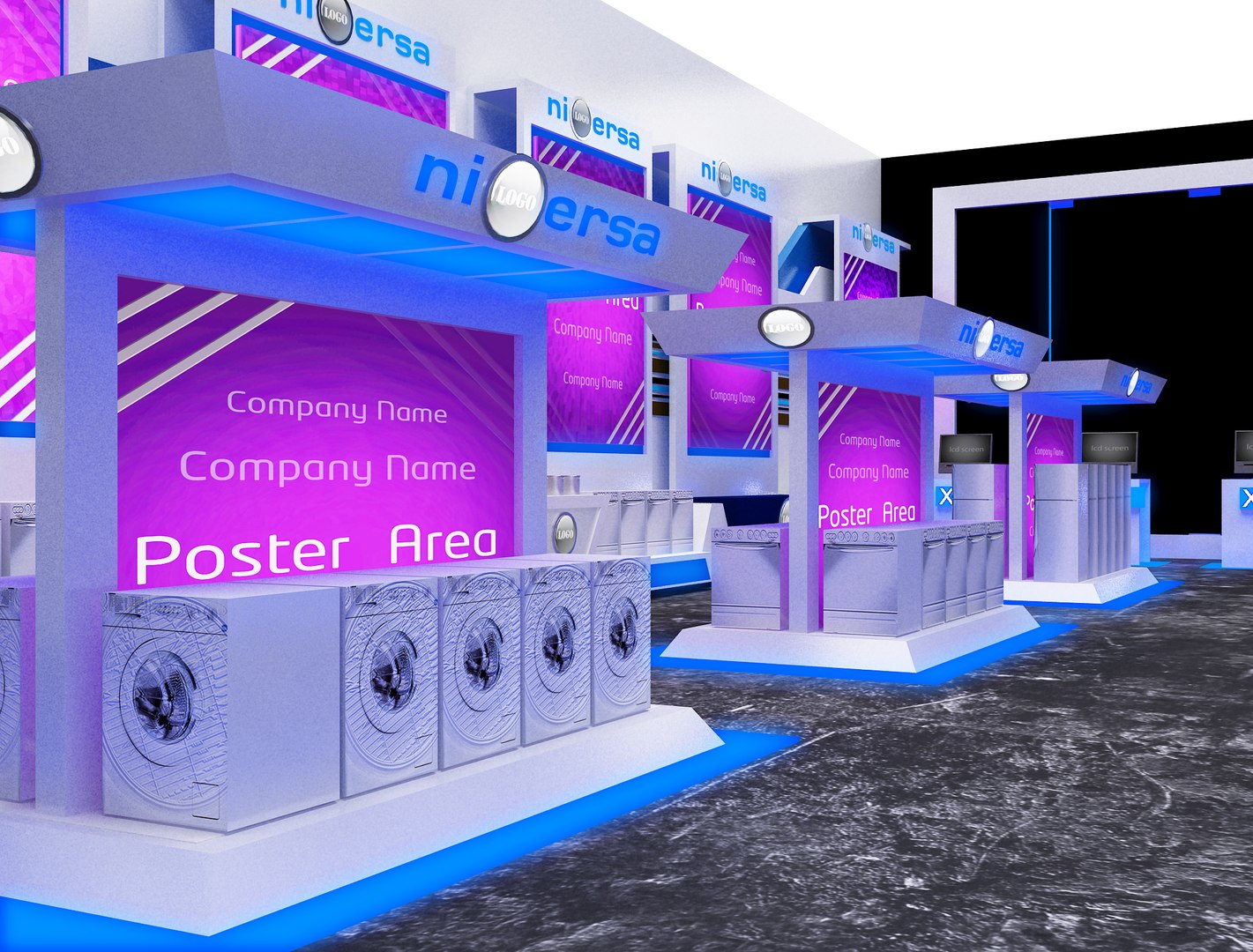 3D Exterior Design Tent Exhibition Stand A540b - TurboSquid 1846871